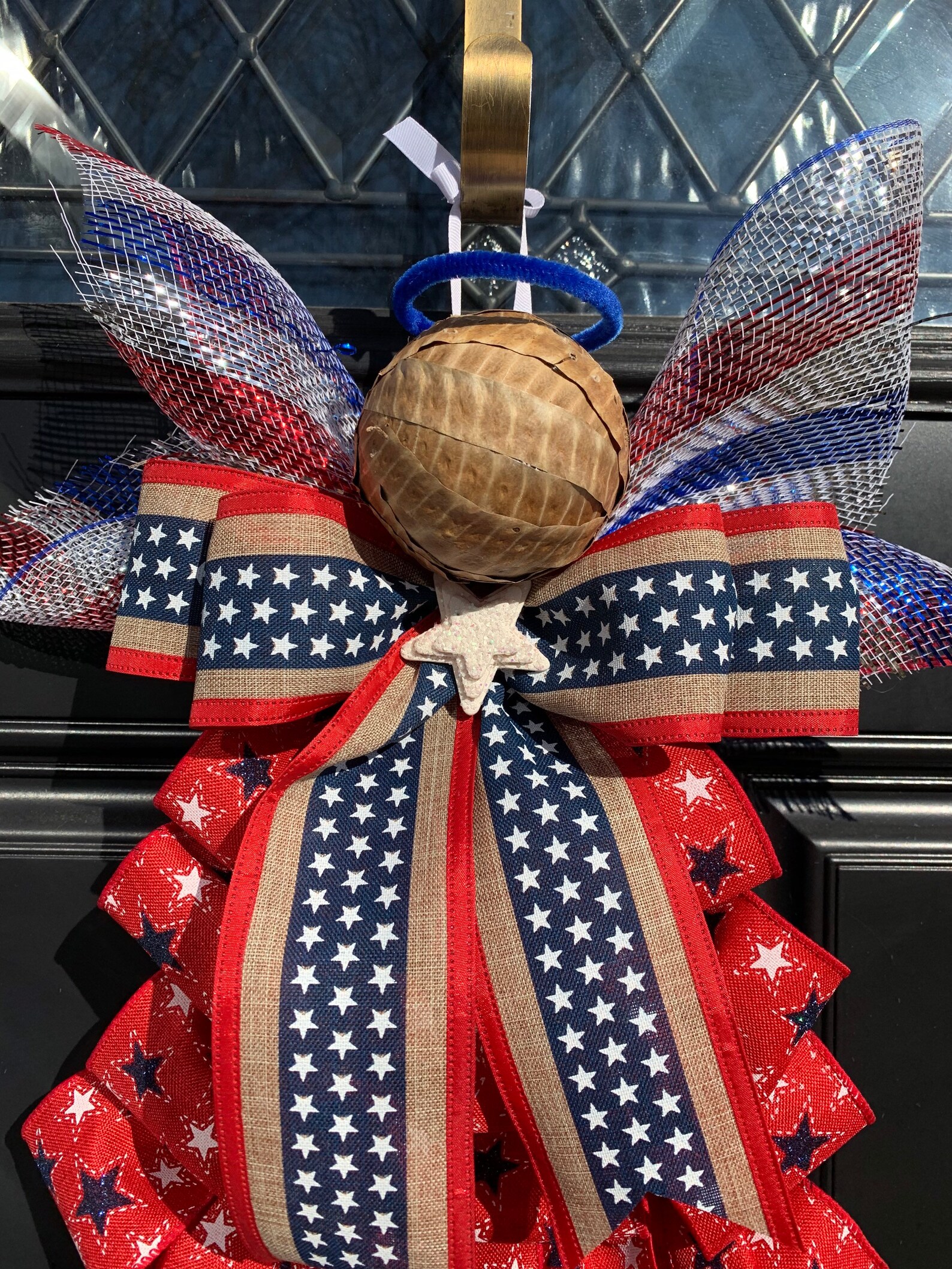 Ribbon Angels Ribbon Patriotic Angel Memorial Day July 4th | Etsy