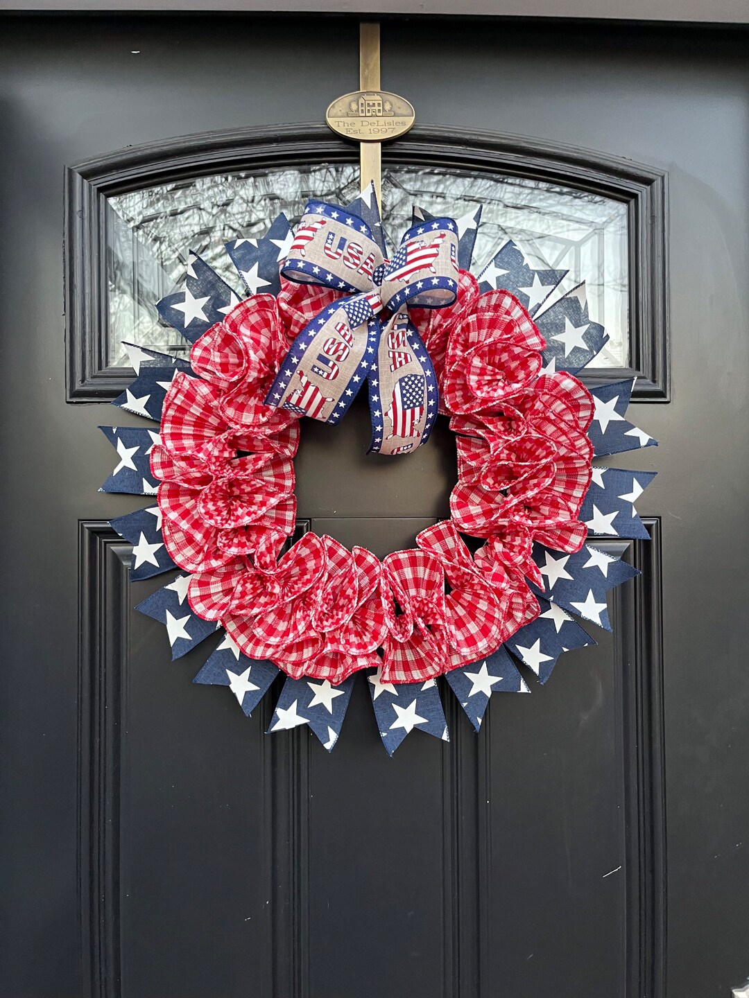 Patriotic Wreath, Independence Day, Memorial Day, Veterans Day, Fourth ...