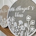 Teacher Class Room Gift Present Sign Floral Door - Etsy