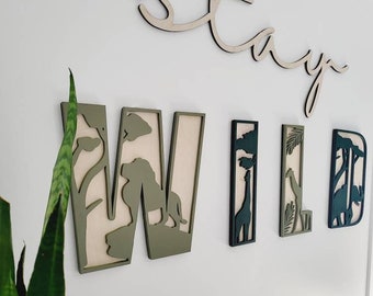 Double Layered Nursery Name Signs - Etsy
