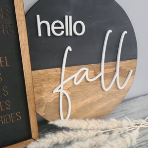 Fall 2022 Decor Bundle 3d Wood Hello Fall Hello Pumpkin Fall - Etsy Canada