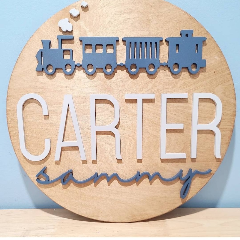 Train Sign - Etsy
