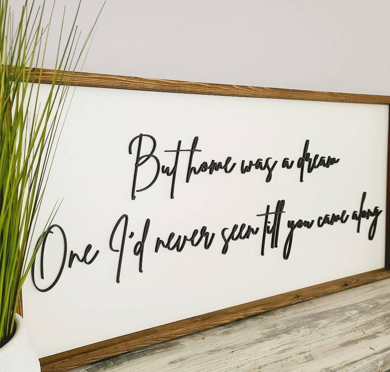 3d Wood Framed Custom Song Lyrics Sign Cover Me Up You Make | Etsy Canada