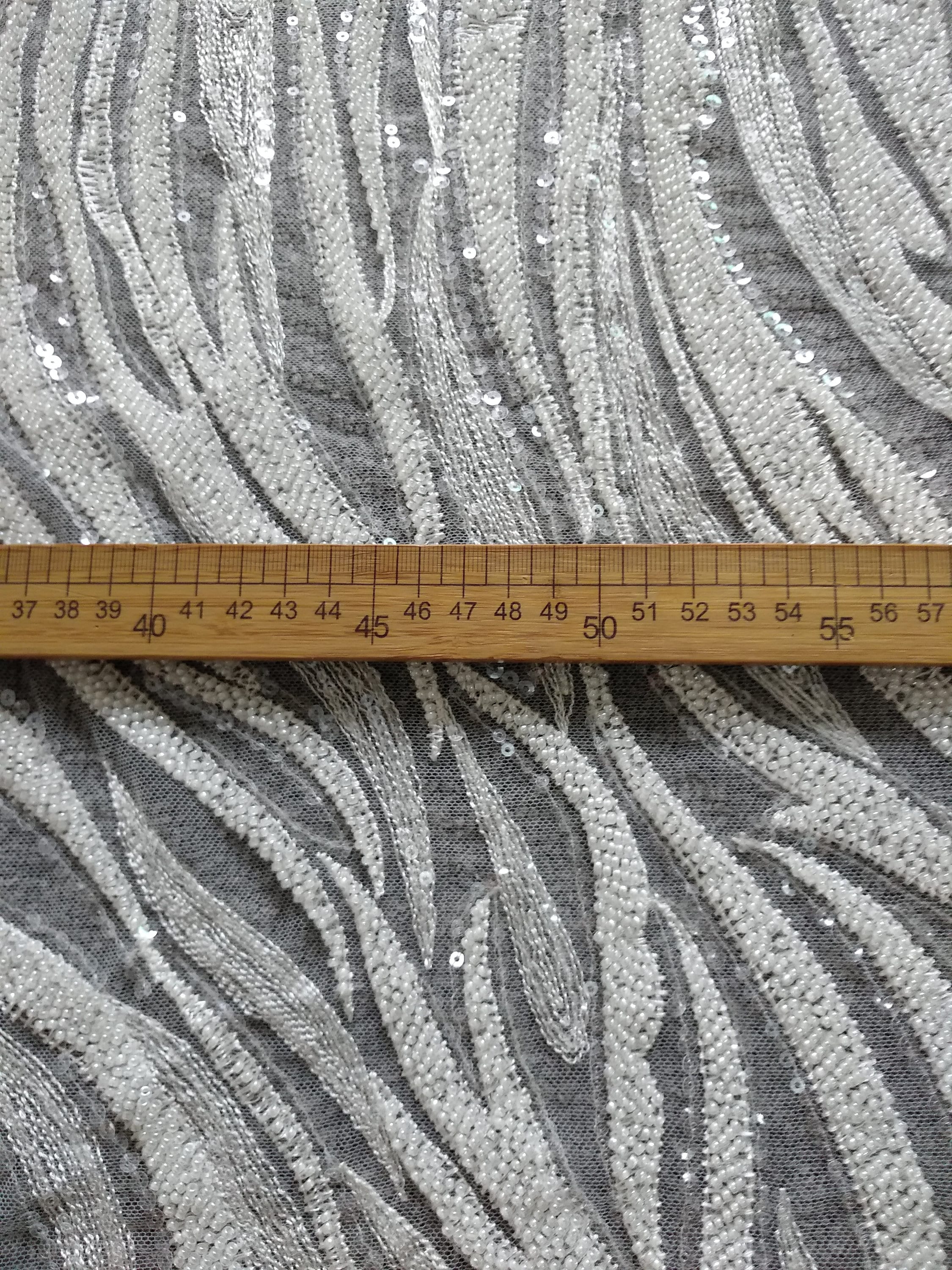 Free Shipping New Style Pearls lace fabric Heavy Beaded Lace | Etsy