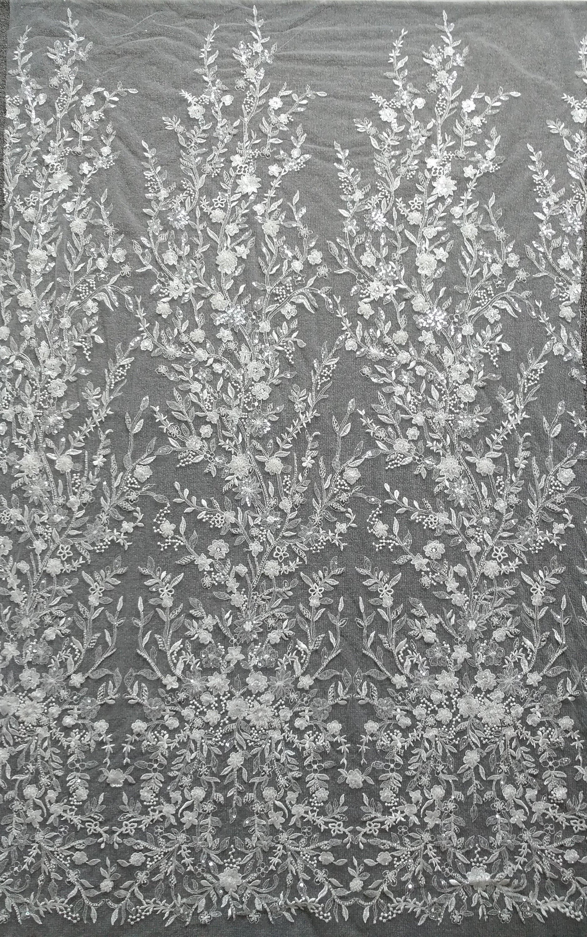 Free Shipping New Style Pearls lace fabric Heavy Beaded Lace | Etsy