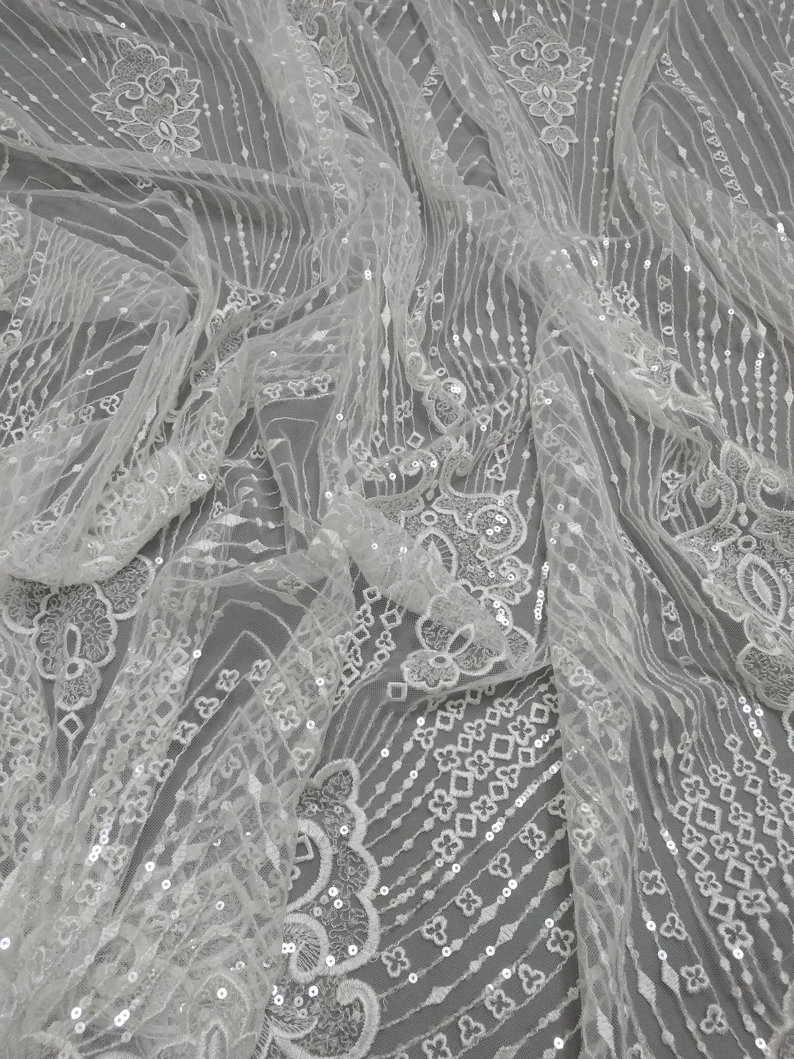 Luxury Embroidery Floral Lace Fabric Bridal Lace Fabric | Etsy