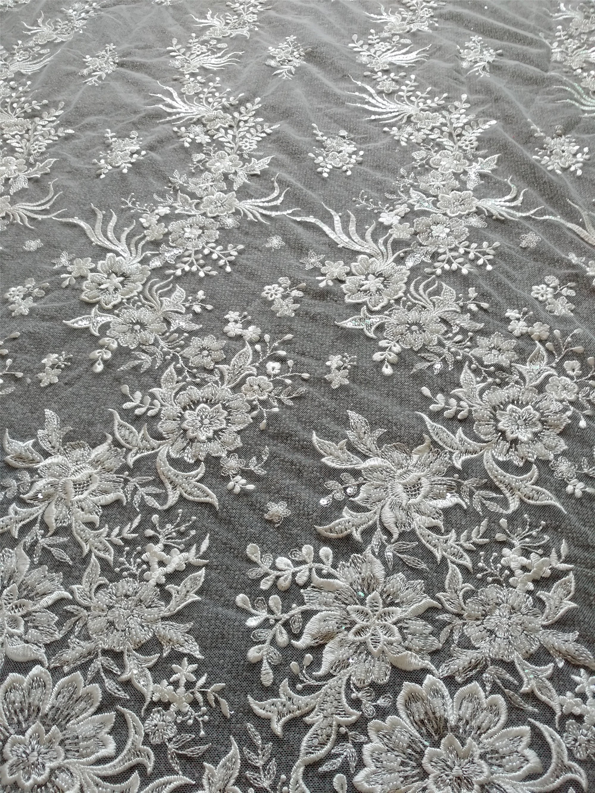 New Heavy Beaded Lace Wedding Dress Handmade Beading Lace - Etsy