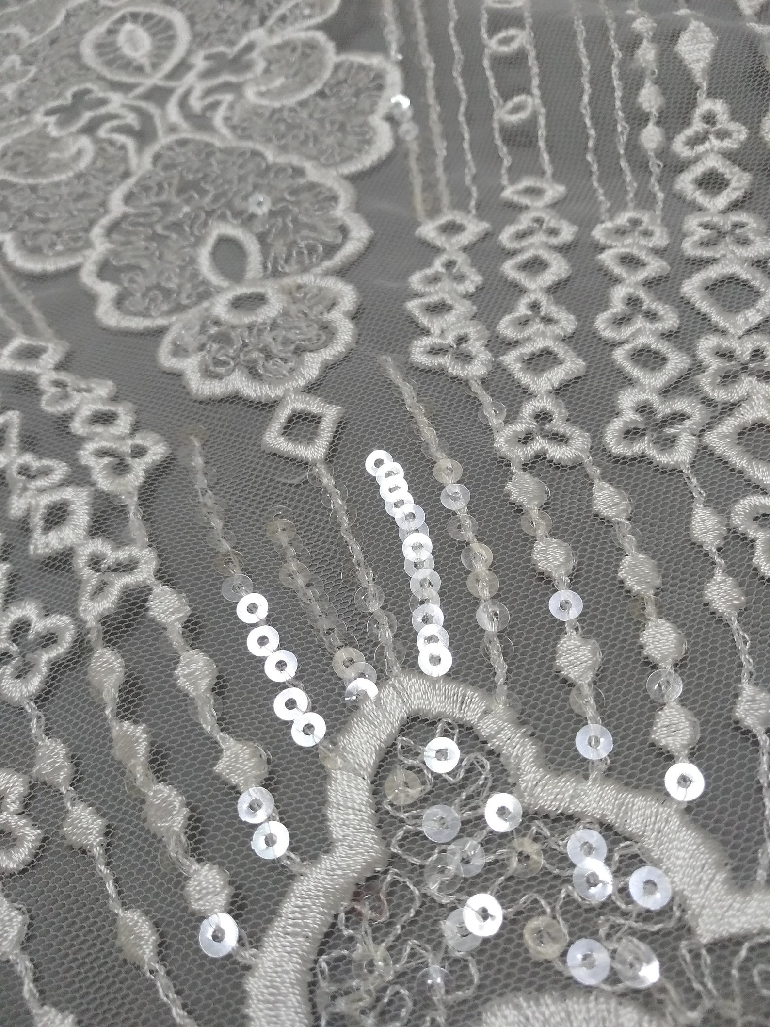 Luxury Embroidery Floral Lace Fabric Bridal Lace Fabric | Etsy