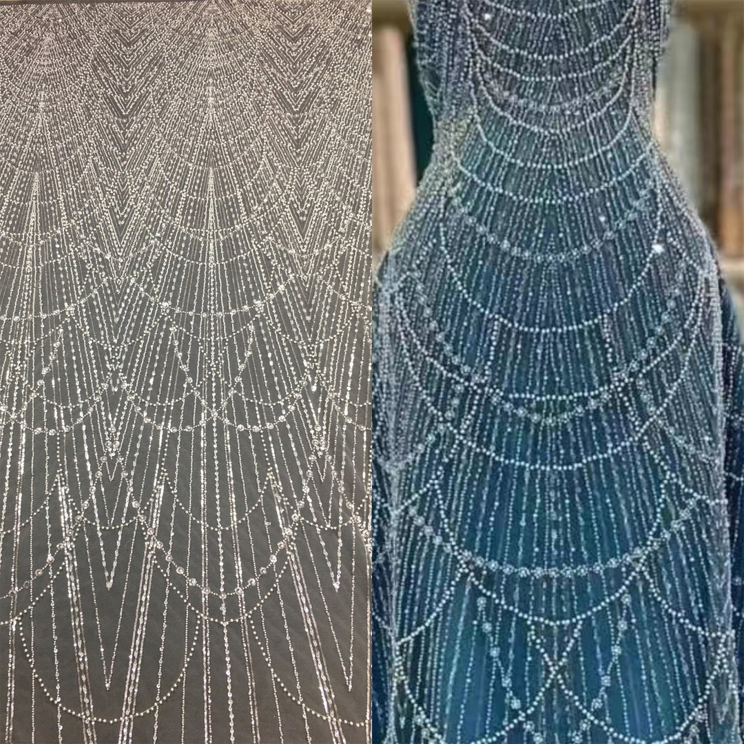 New Luxury Beaded Embroidery Lace Fabric,bridal Dress Lace Fabric ...