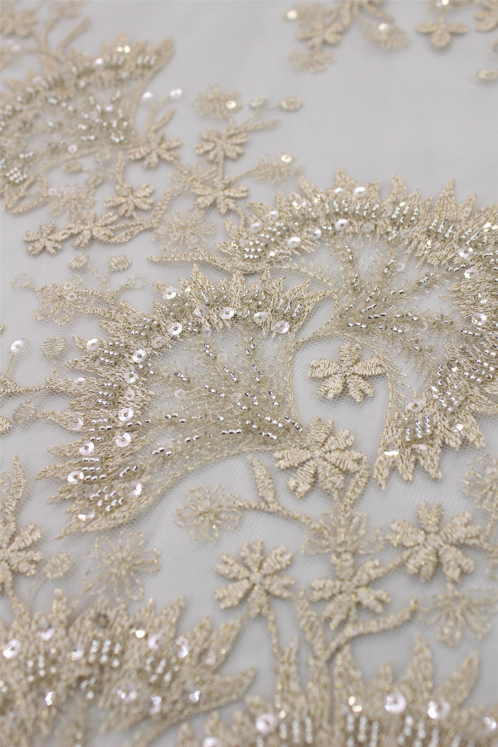 NEW Luxurious Beading Lace Fabric With Squins. Elegent - Etsy