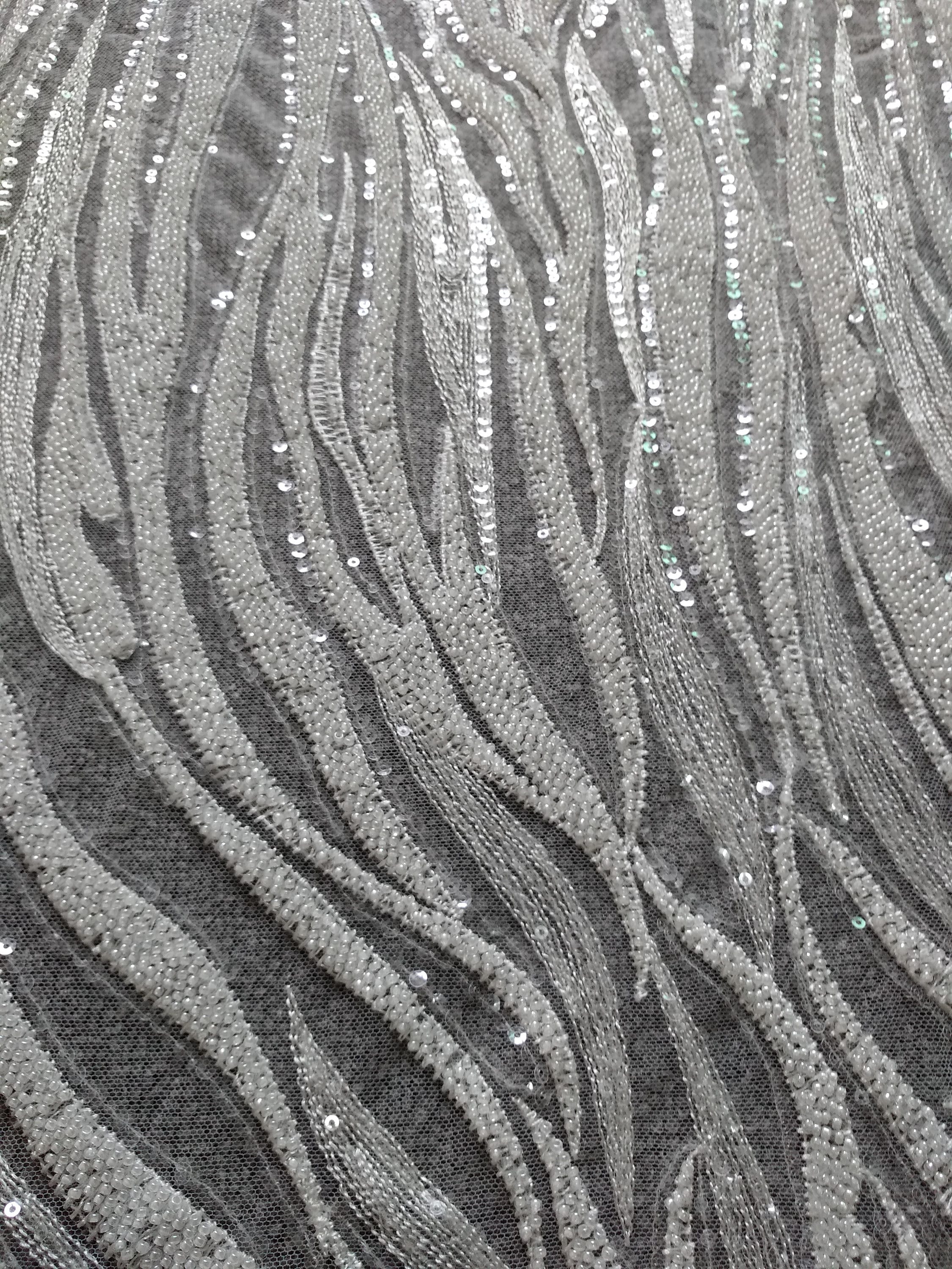 Free Shipping New Style Pearls lace fabric Heavy Beaded Lace | Etsy