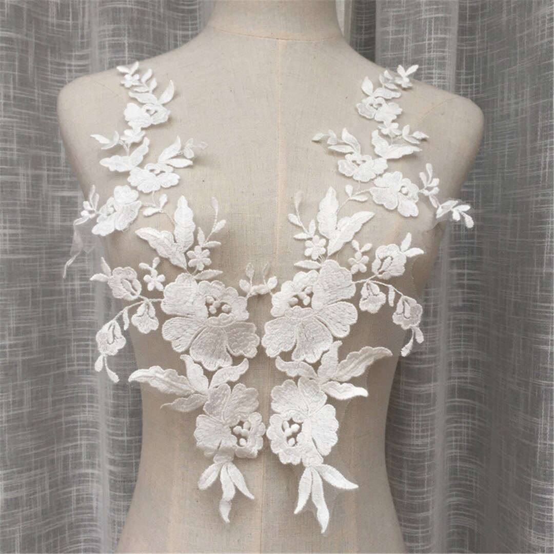 New Style Lace Appliques, Lace Patch, Bridal Lace Trim, Dress ...
