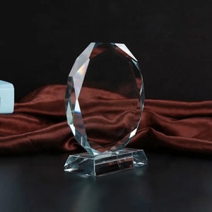 Octagon Memorial Custom Crystal Trophy, Octagon Award, Trophy for ...