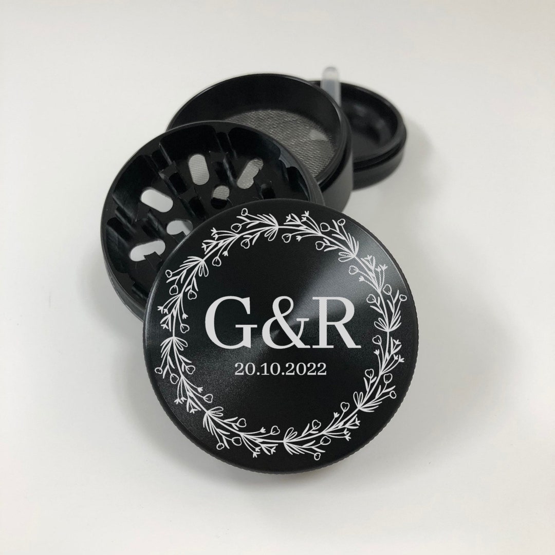 Wedding Personalized 4 Layer 2.2" Grinder, Customized, Gift for Him ...