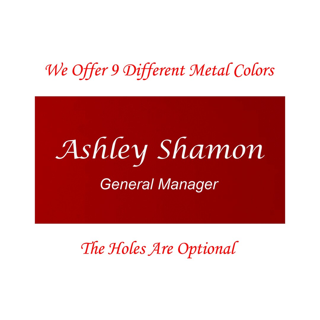Personalised Metal Plaque, Metal Plate, Custom Metal Plates, Award ...