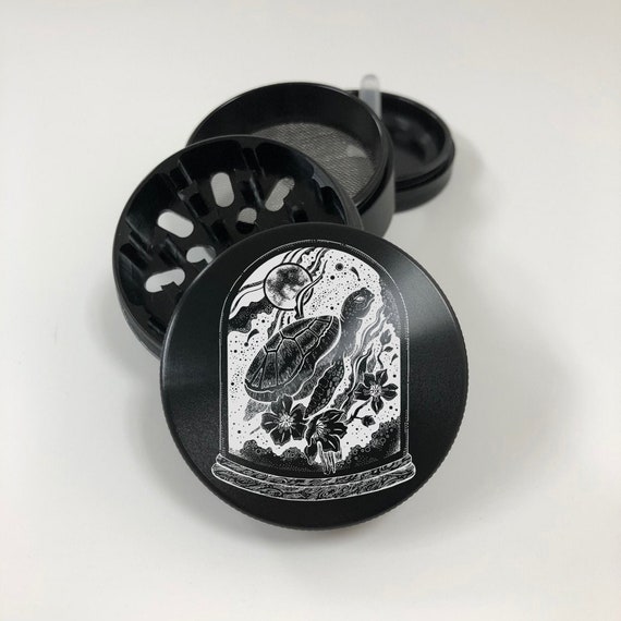 Grinder Sea Turtle Laser Engraved Herb Grinder Personalized | Etsy