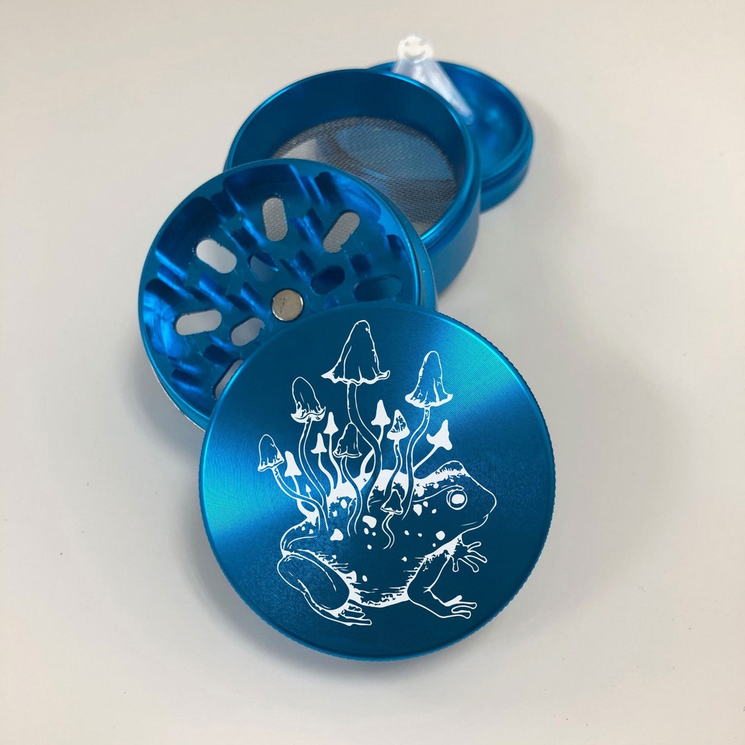 Grinder Frog With Mushroom - Laser Engraved Herb Grinder Christmas ...