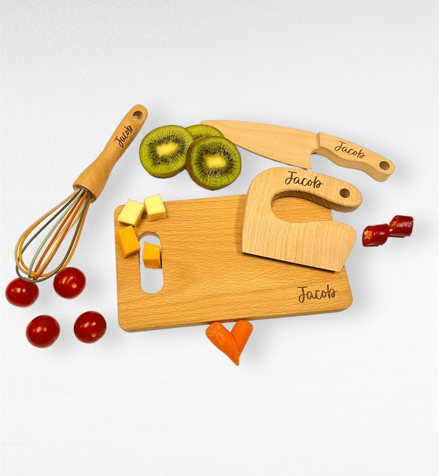 Personalized Montessori Toys, Christmas Day Gifts Safe Wooden Knife for ...