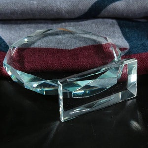 Octagon Memorial Custom Crystal Trophy, Octagon Award, Trophy for ...