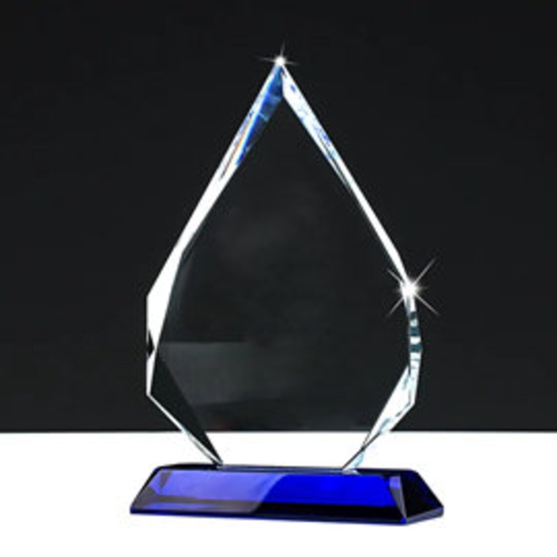 Custom Crystal Trophy, Christmas Gift Diamond Shaped Glass Award ...