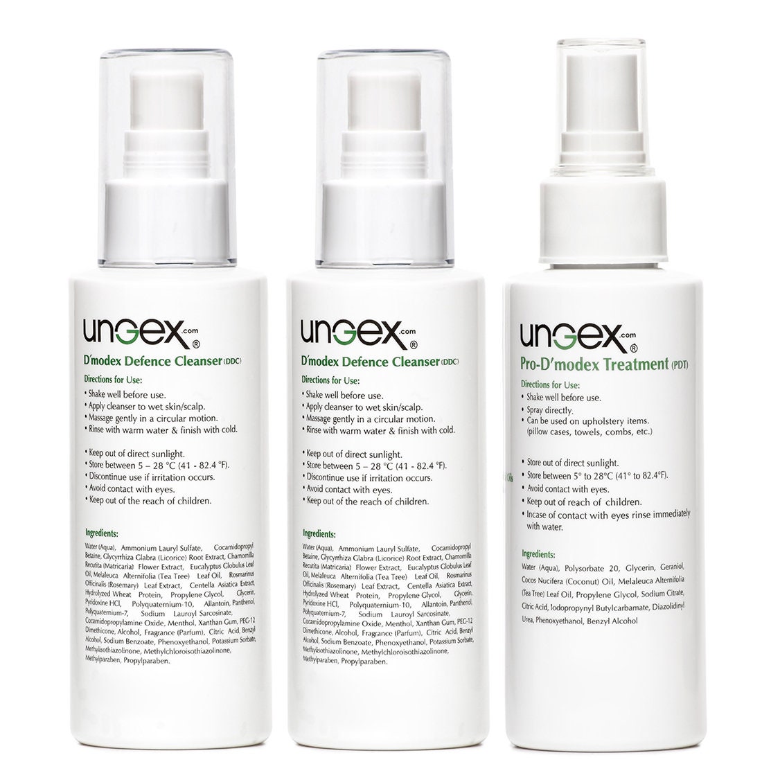 Ungex Demodex Mite Treatment Kit: Defence Cleanser + Pro Treatment - Etsy