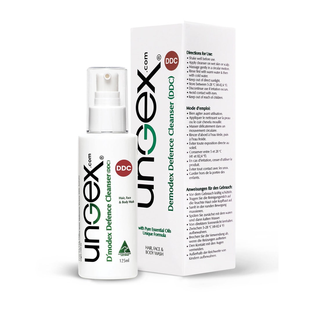 Ungex Demodex Defence Cleanser: Acne, Rosacea, Itchy Skin - Etsy UK