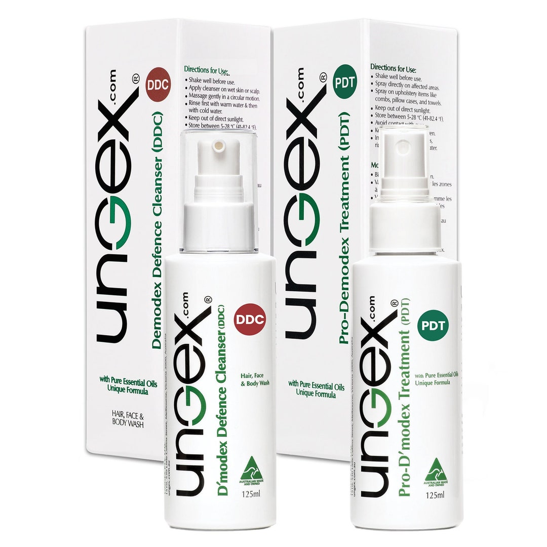 Ungex Demodex Treatment Kit A2: Face, Scalp & Body - Etsy Australia