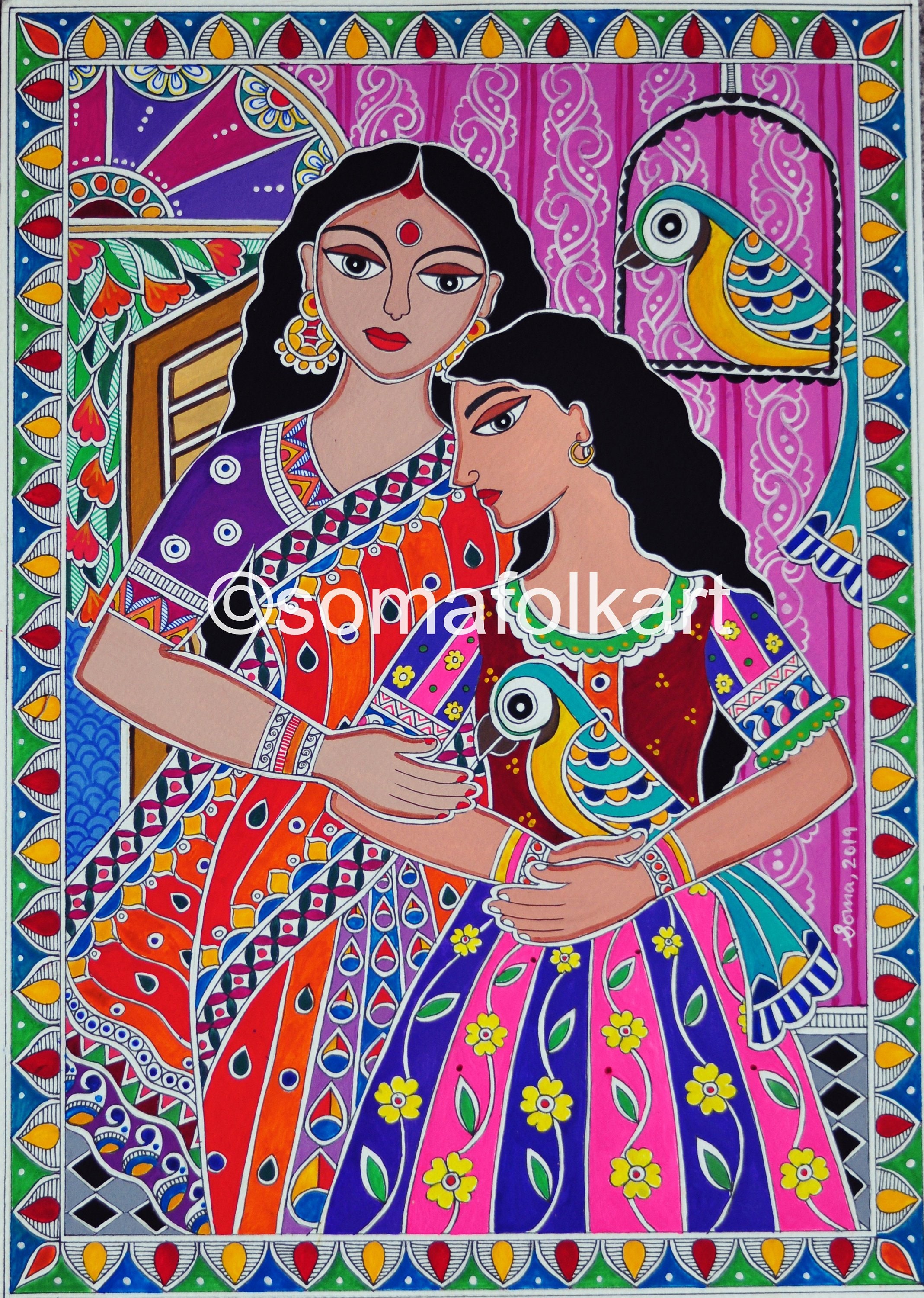Indian Motherhood Paintings