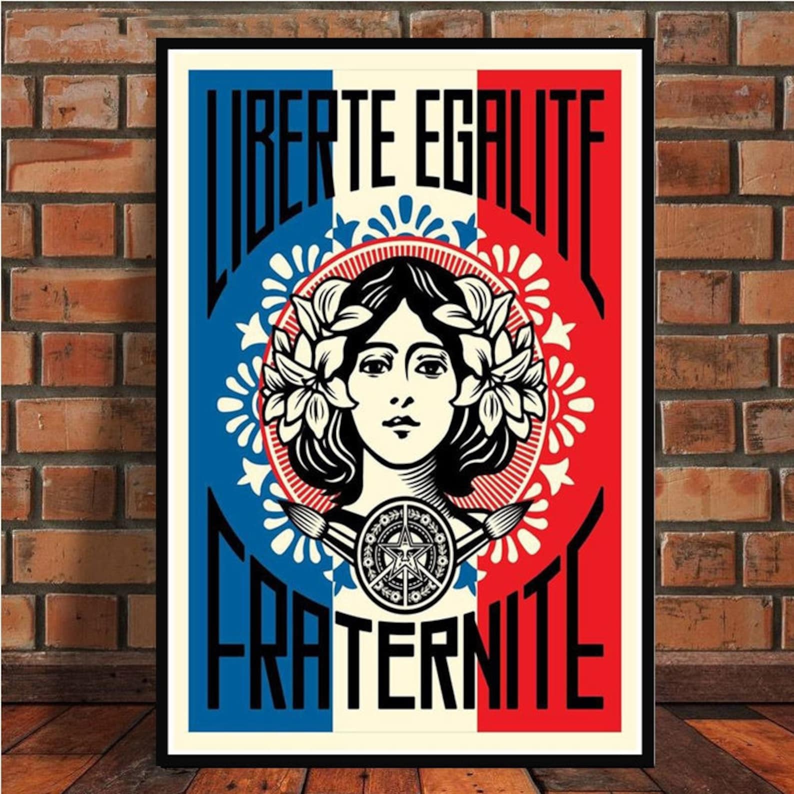 Liberte Egalite Fraternite Wall Art Poster French Vintage | Etsy