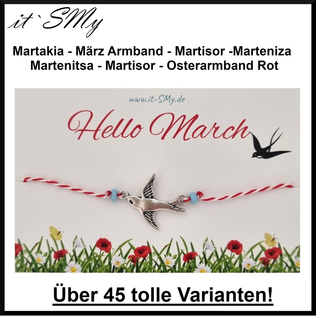 Märzchen März-Armband Martakia Marteniza Martenitsa - Etsy.de