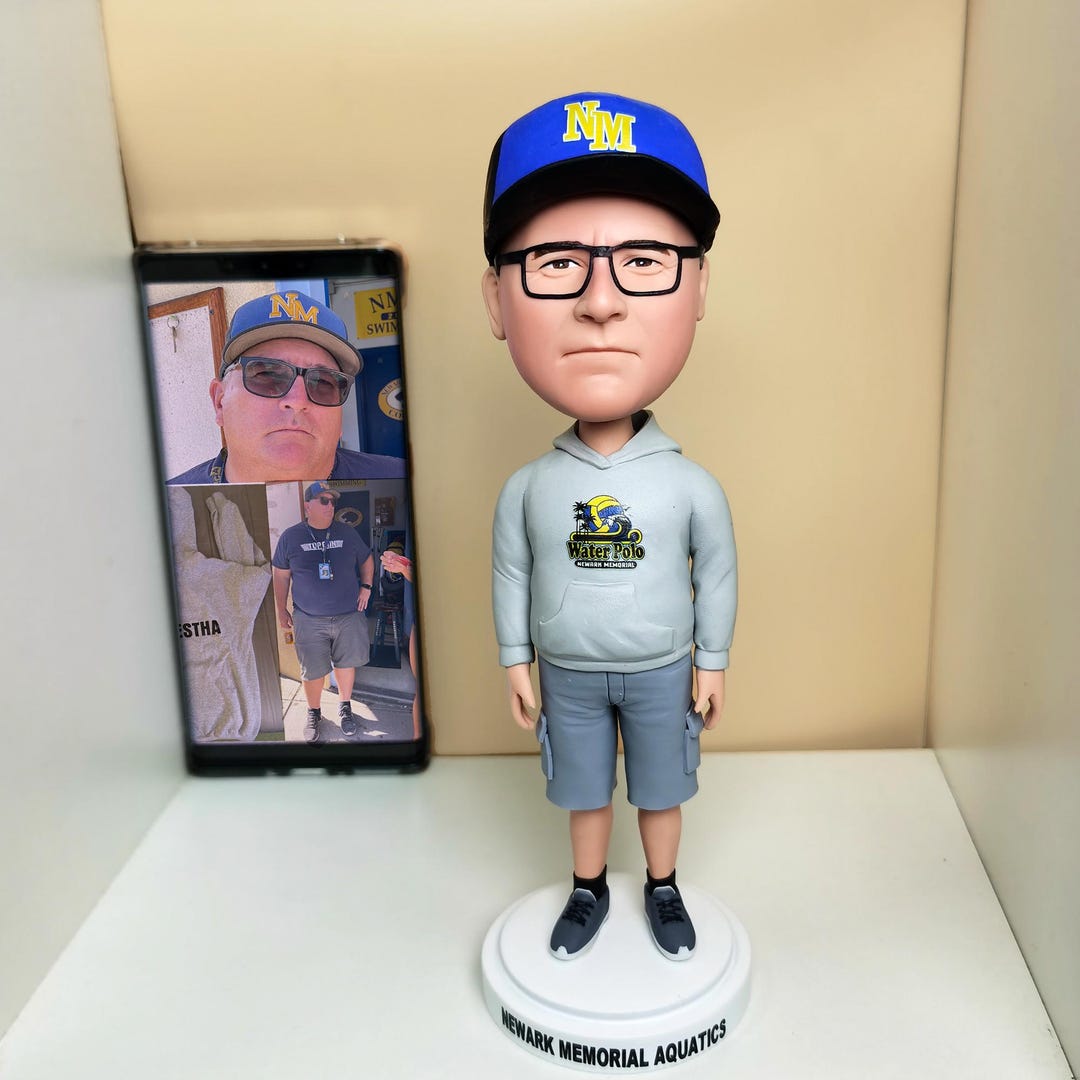 Custom Coach Bobblehead From Photo | Personalized Water Polo Figurine ...