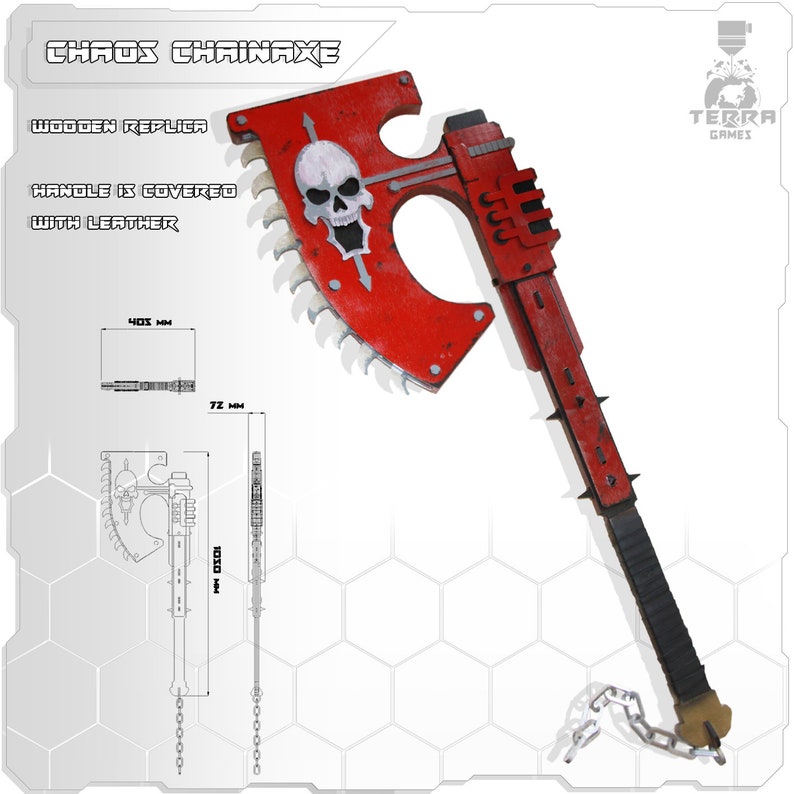 Gorechild Chaos ChainAxe Warhammer 40000 WH40k Chaos space | Etsy