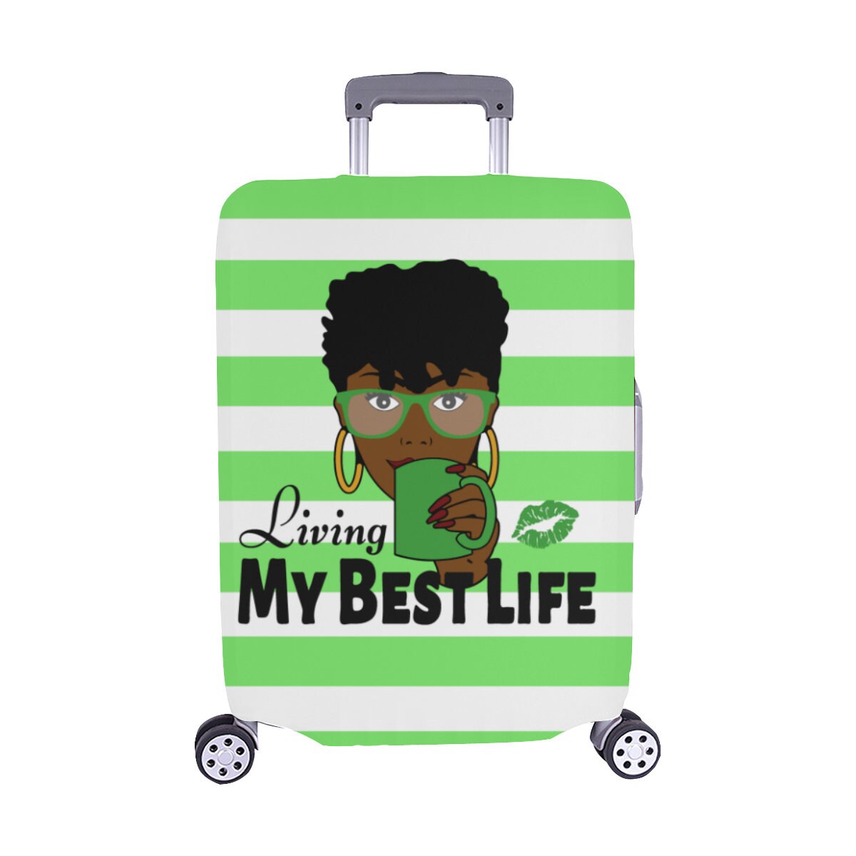 Living My Best Life Suitcase Cover - Travel Gear - Anti Scratch Dust ...