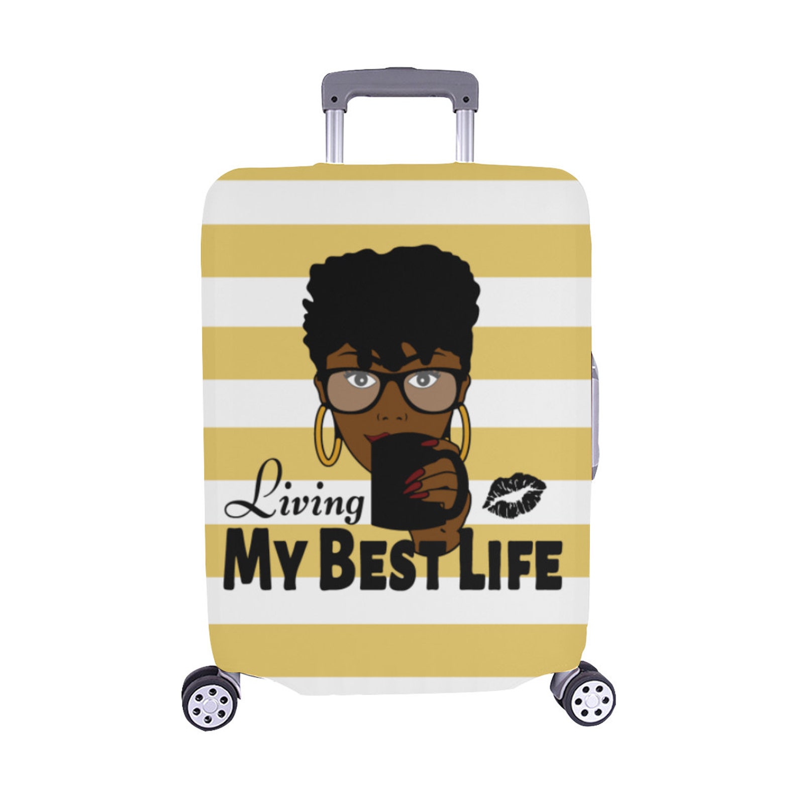 Living My Best Life Suitcase Cover - Travel Gear - Anti Scratch Dust ...