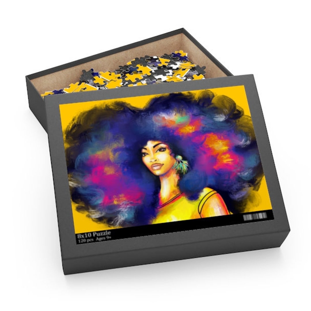 African American Puzzle, Puzzle for Adults, Black Woman Puzzle, Black ...