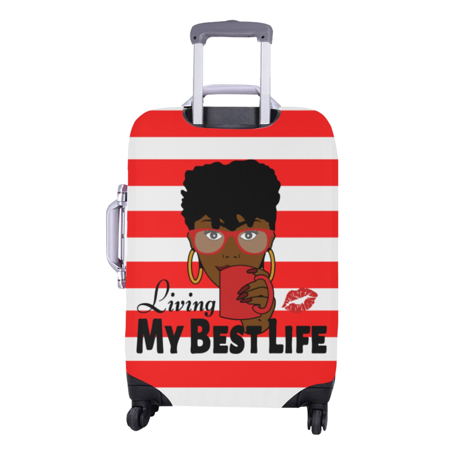 Living My Best Life Suitcase Cover - Travel Gear - Anti Scratch Dust ...