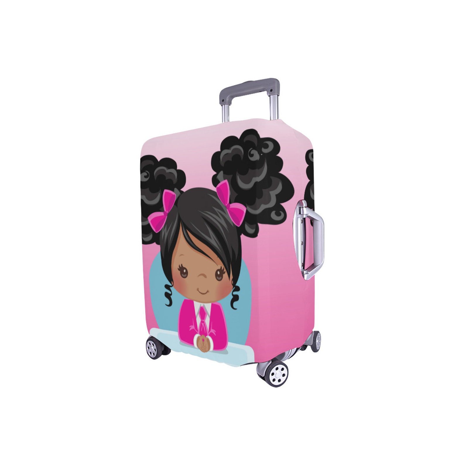 Custom Black Mini Boss Baby Suitcase Luggage Cover - Birthday Travel ...
