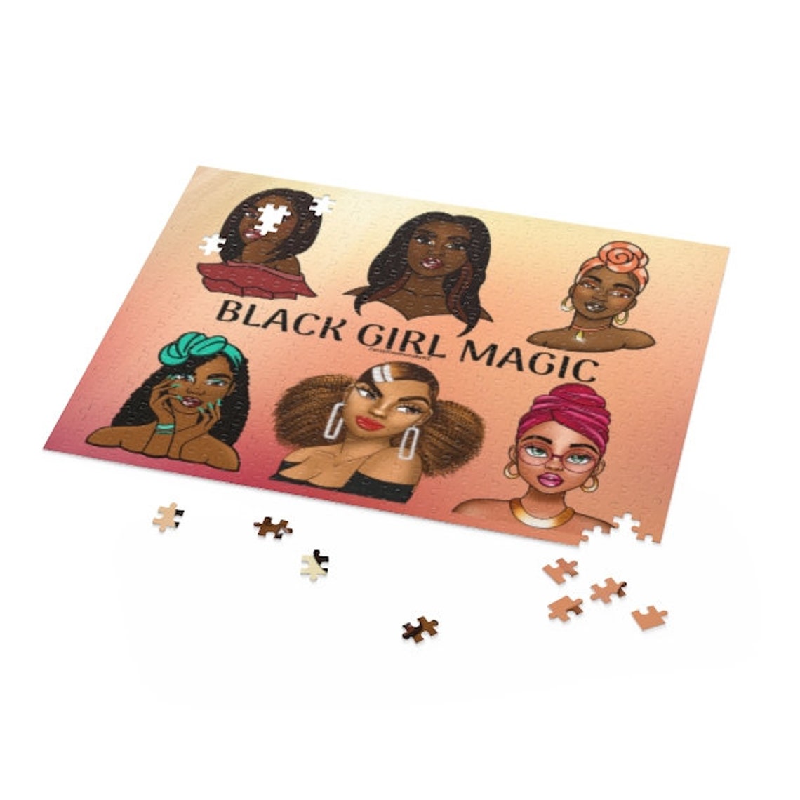 Black Woman Puzzle African American Puzzle Puzzle for - Etsy