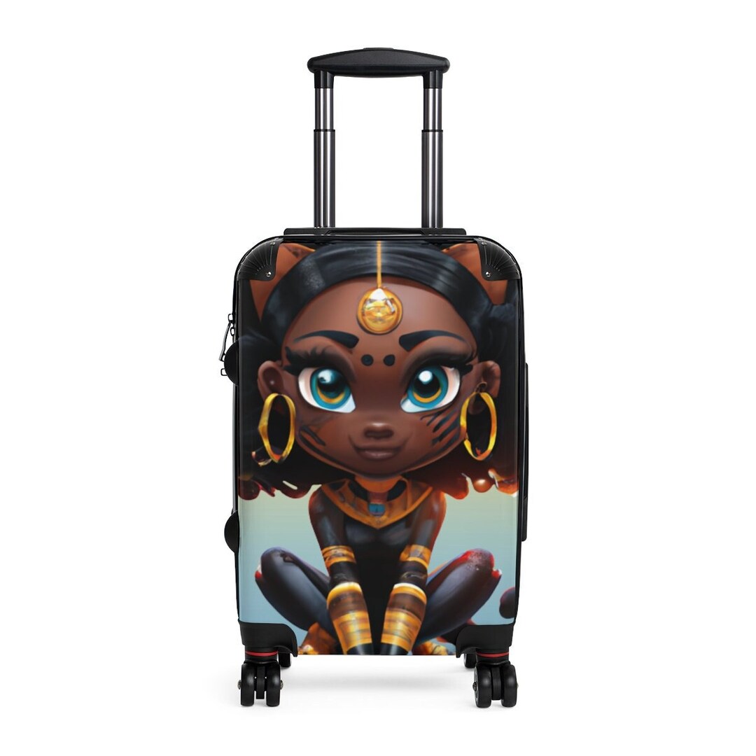 Black Girl Travel Luggage, Black Woman Luggage, Suitcase for Black ...