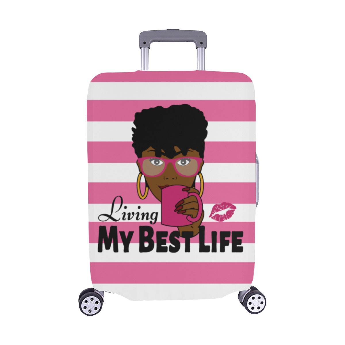 Living My Best Life Suitcase Cover - Travel Gear - Anti Scratch Dust ...