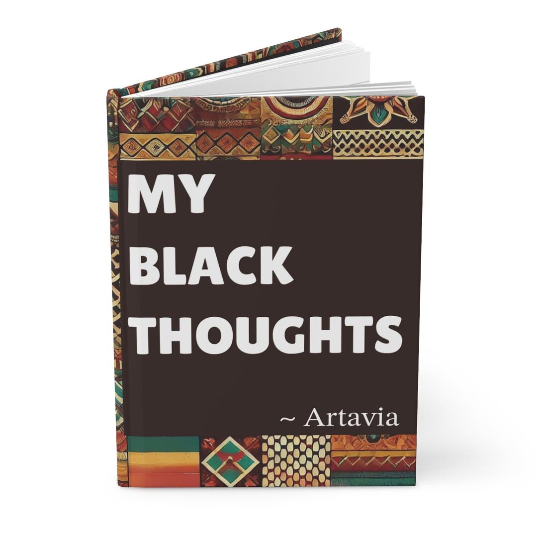 Personalized My Black Thoughts Journal, Afrocentric Reflection Journal ...
