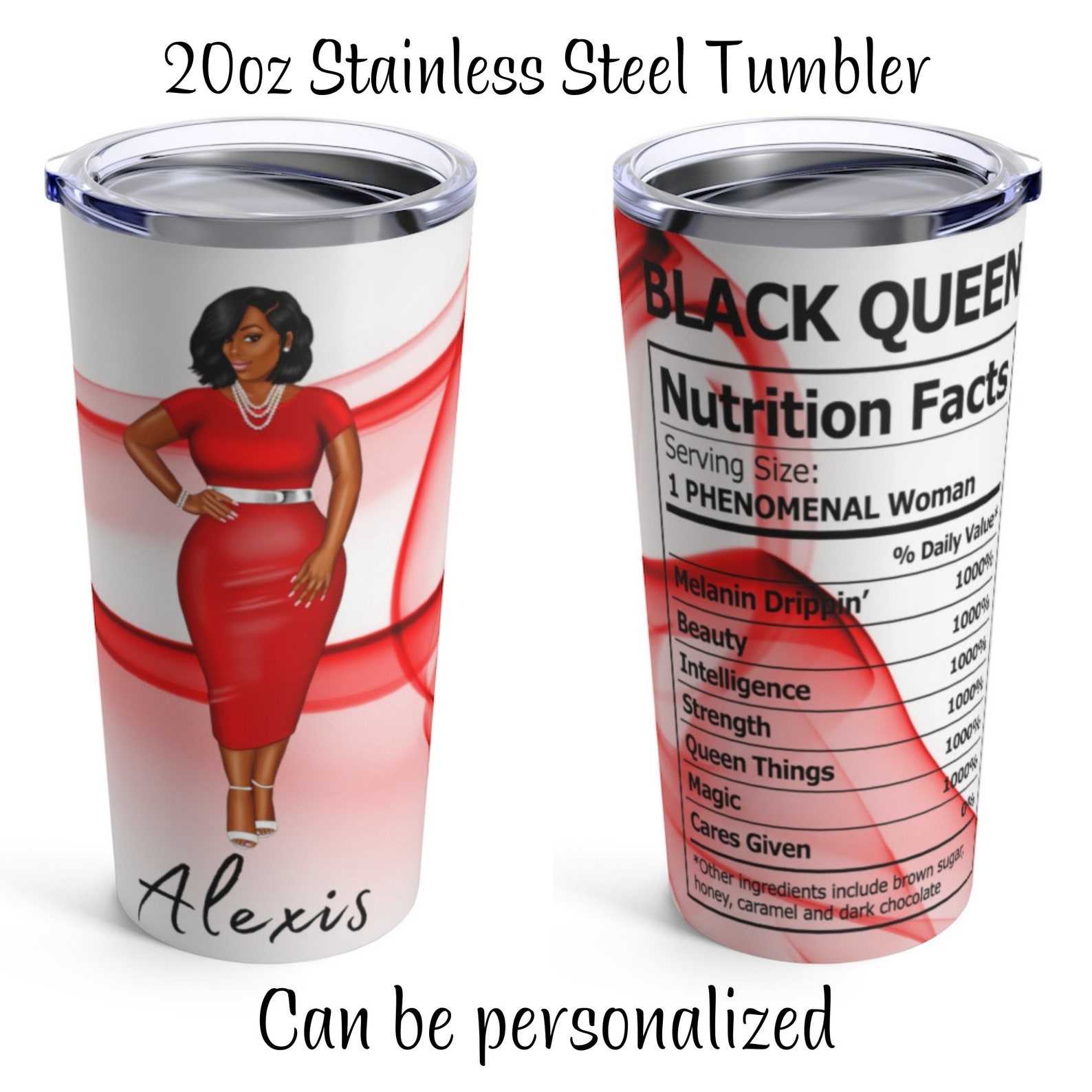 Red Tumbler 20oz Stainless Steel Tumbler Travel Mug - Etsy