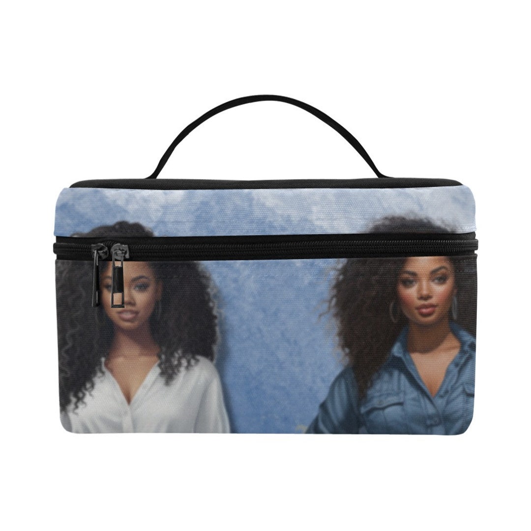 Black Girls Trip Makeup Bag, Custom Travel Cosmetic Bag for Black Women ...
