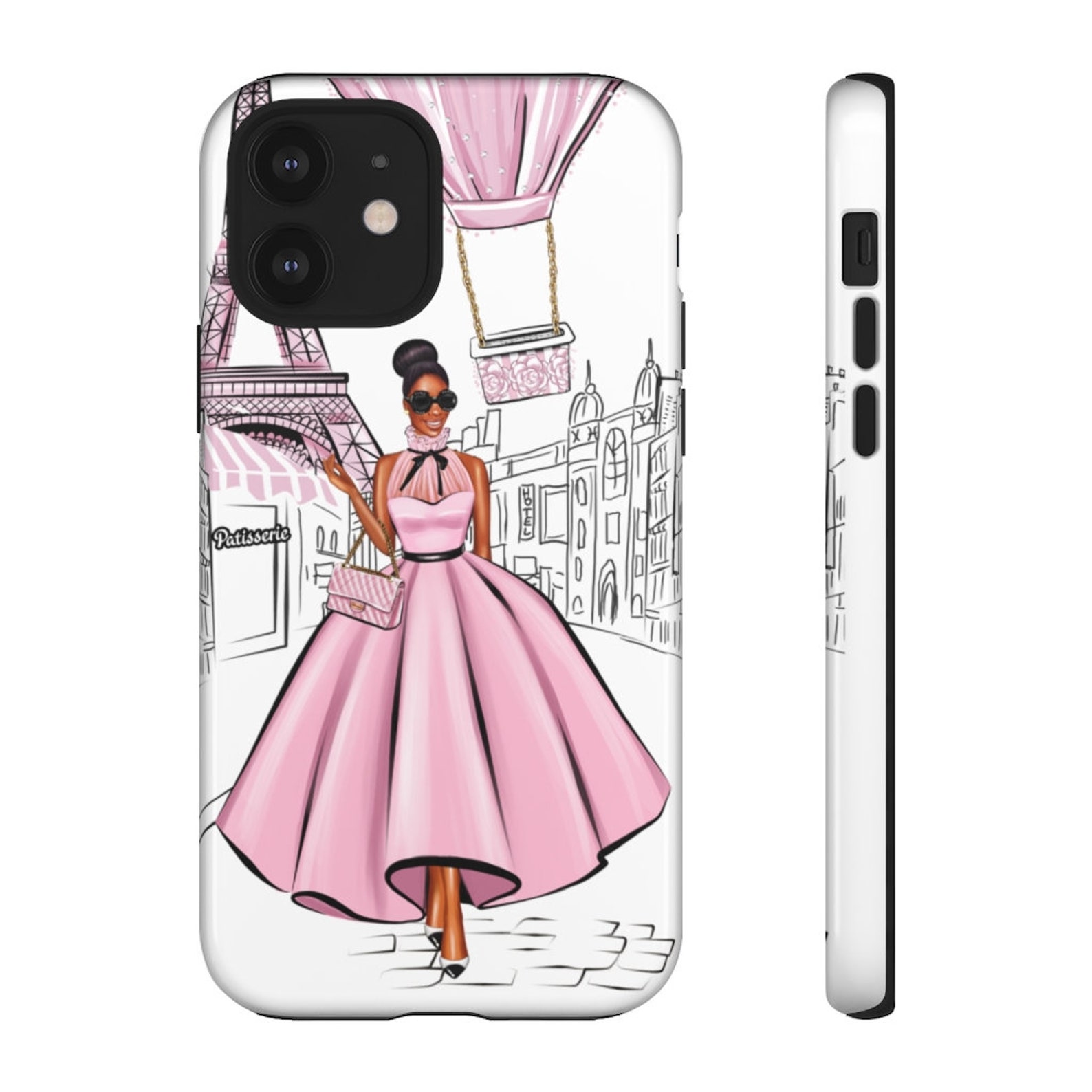 Black Girl Phone Case - Paris Phone Cover - iPhone Case - Melanin ...