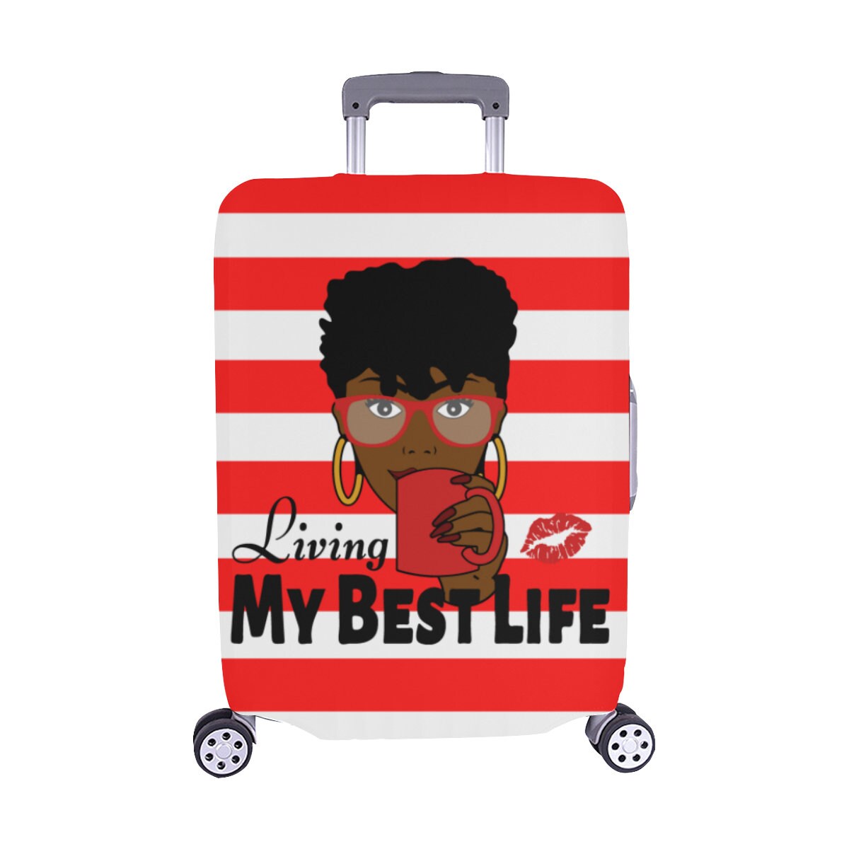 Living My Best Life Suitcase Cover - Travel Gear - Anti Scratch Dust ...