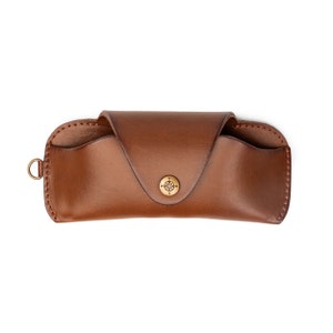 DRAKENSBERG Glasses Case »evan« Vintage-brown, Elegant Leather Case to ...