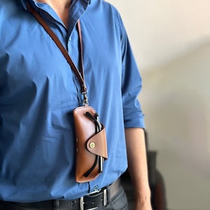DRAKENSBERG Glasses Case »evan« Vintage-brown, Elegant Leather Case to ...