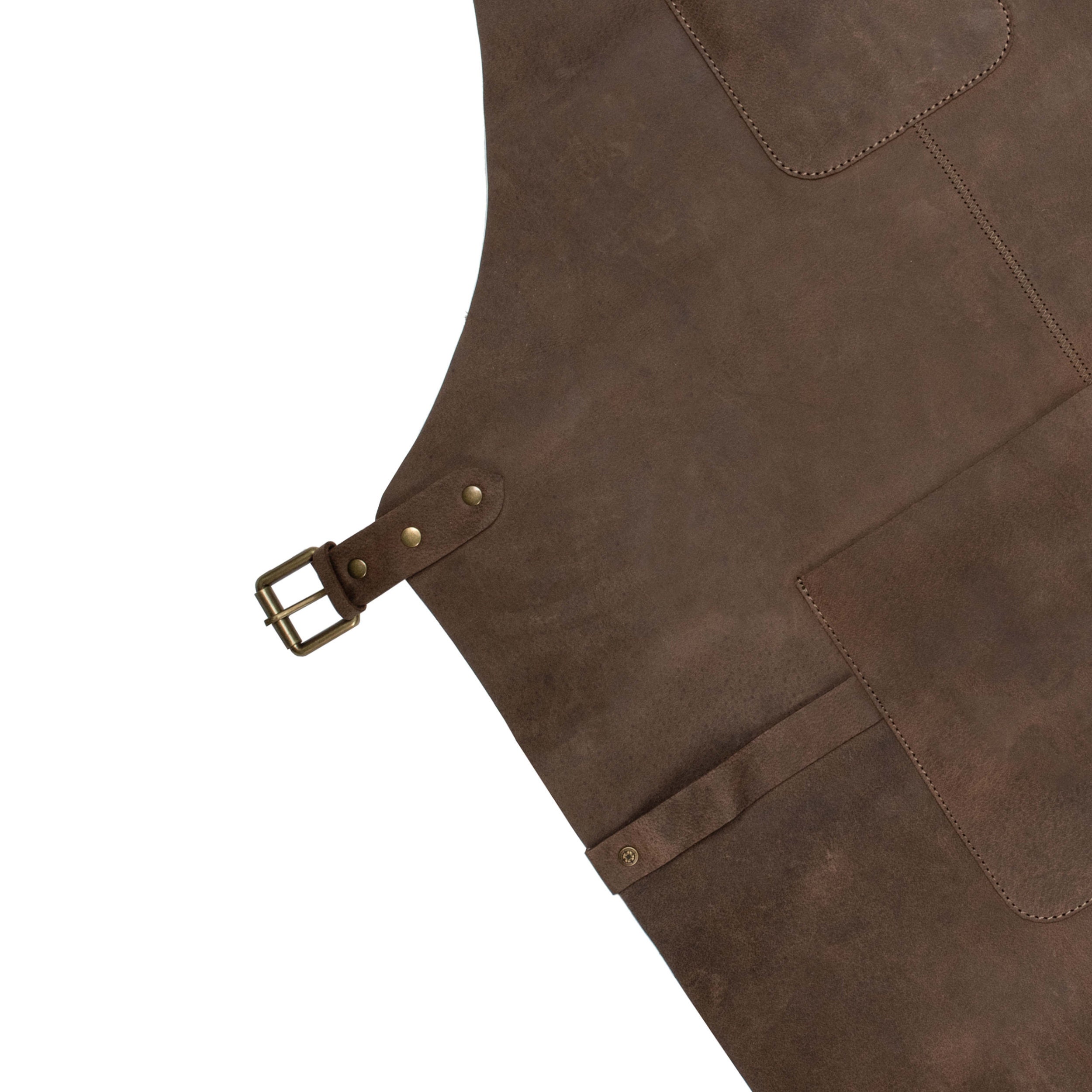 DRAKENSBERG Barbecue Apron »bob« Coffee-brown, Handmade Cooking Apron ...