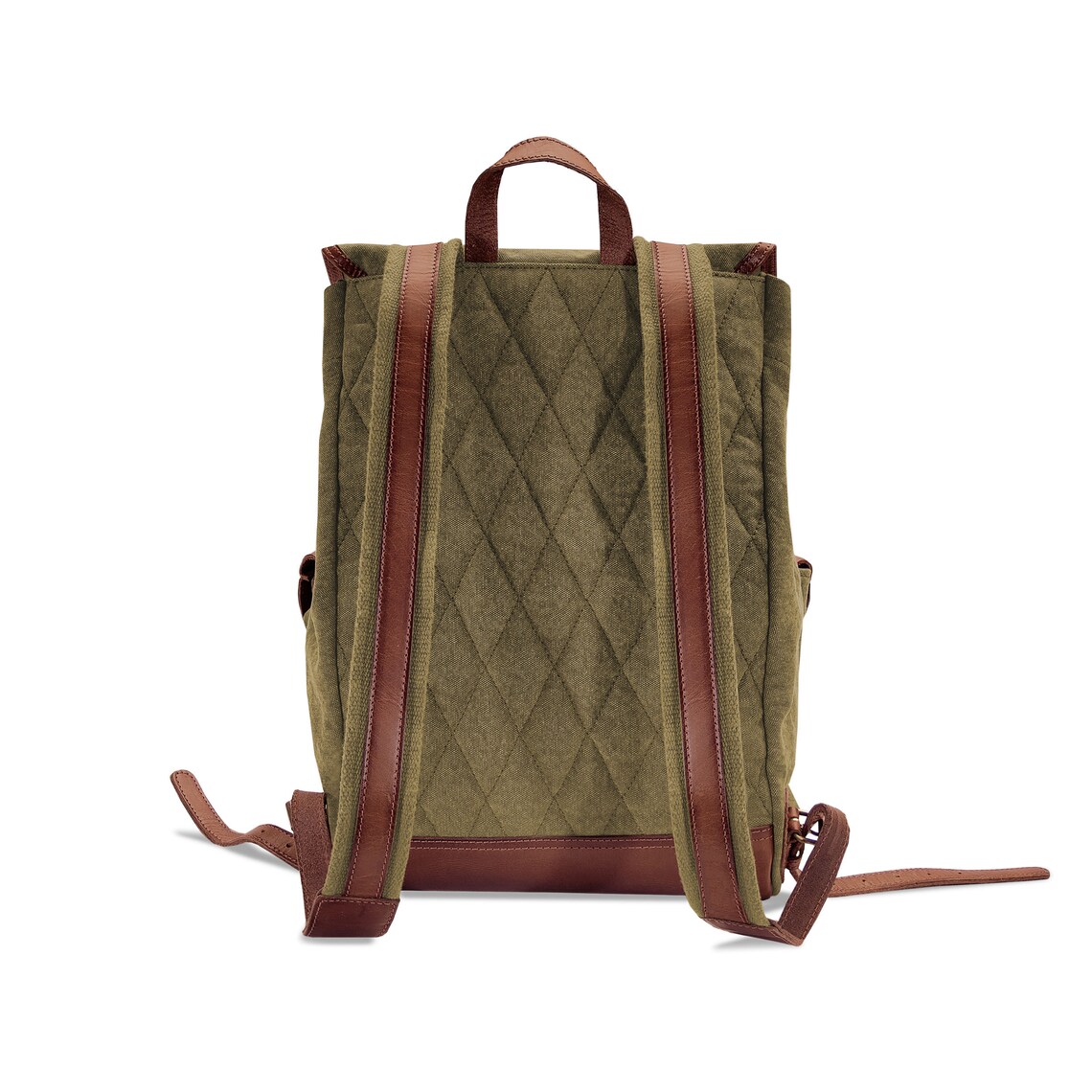 DRAKENSBERG Backpack henrietta Olive-green Handmade Daypack - Etsy