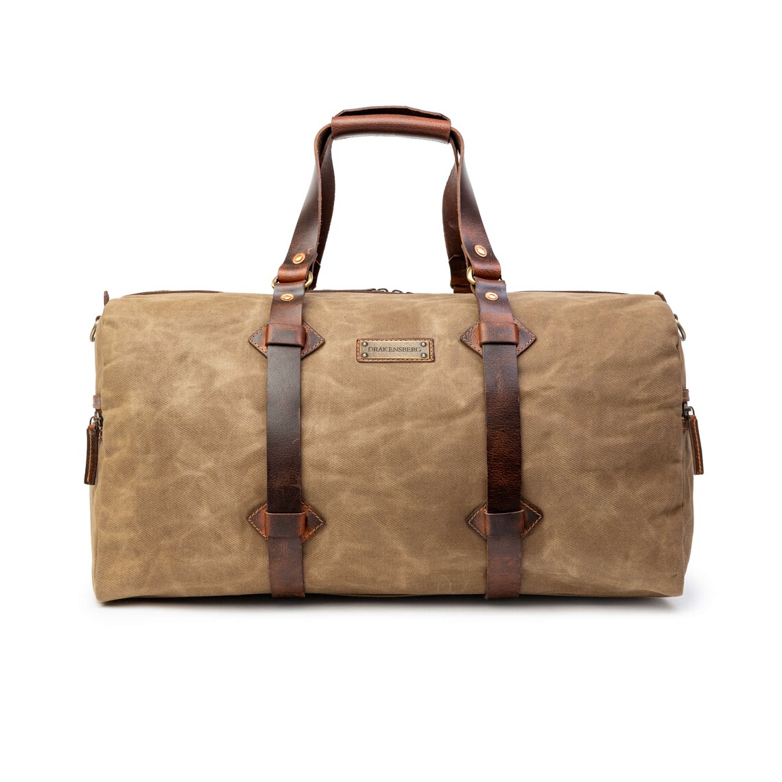 DRAKENSBERG Weekender »cody« Khaki-sand, Handmade Travel Bag & Sports ...